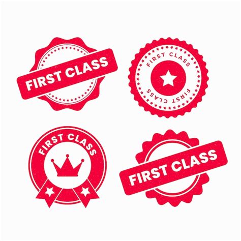Free Vector Flat Design First Class Stamp Collection