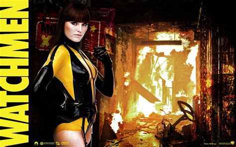 Watchmen Carla Gugino Silk Spectre Hd Wallpaper Wallpaperbetter