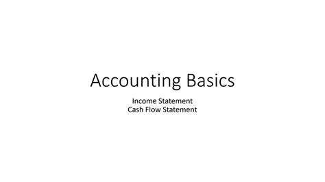 Solution Income Statement And Cash Flow Statement Guide With Examples