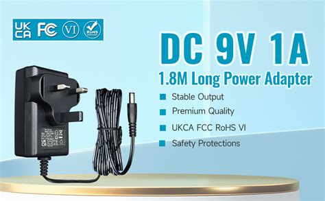 9v 1a 9w 18m6ft Long Power Supply Adapter Ac Dc Switching Adapter