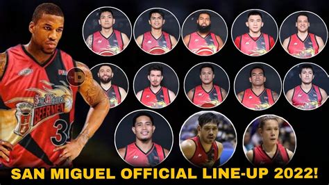 Alex Cabagnot Balik Smb L San Miguel Beermen Official Line Up 2022 L