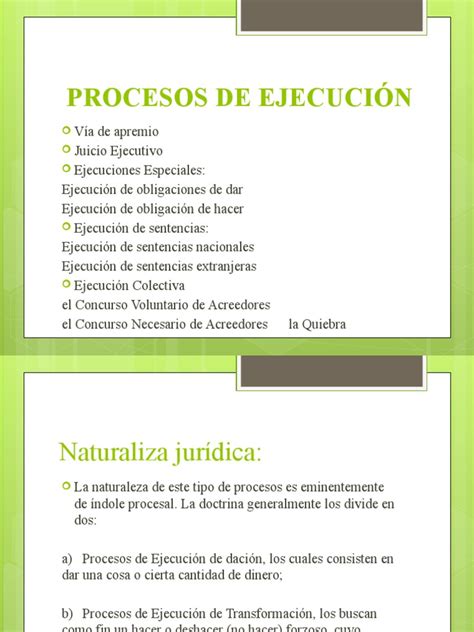 Procesos De Ejecución Pdf Justicia Crimen Y Violencia