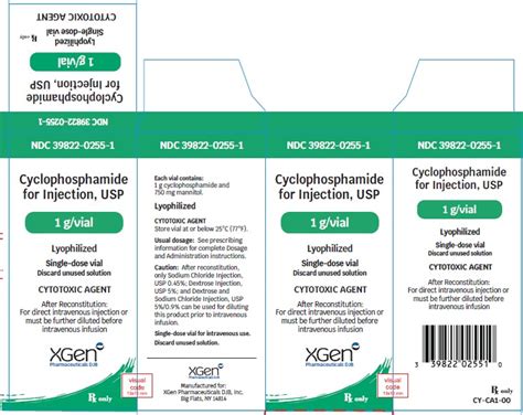 Cyclophosphamide Injection Package Insert