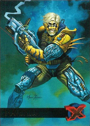 Maverick Marc Sasso X Men Fleer Ultra 95 Trading Card Art In