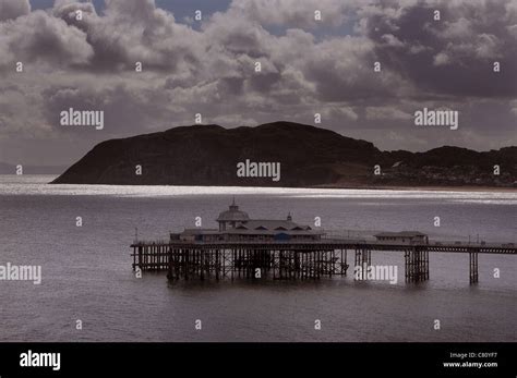 A View Of The Pier At Llandudno From The Great Orme Llandudno Wales