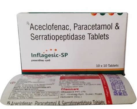 Inflagesic Sp Tablet 10 X 10 Tablets At ₹ 55stripe In Indore Id