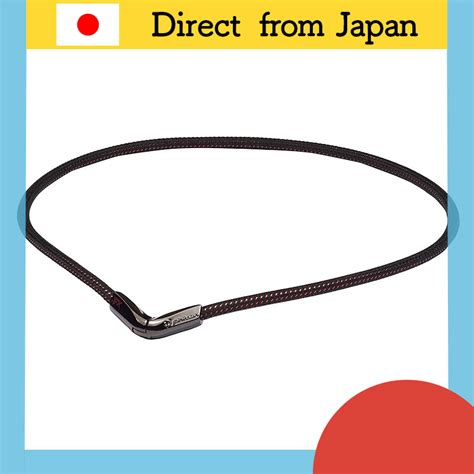 Phiten Mens Aluminum Rakuwa Extreme Standard Necklace Blackred 50cm Alleviates Shoulder