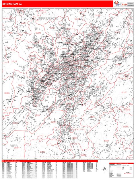 Map Of Birmingham Alabama Zip Codes