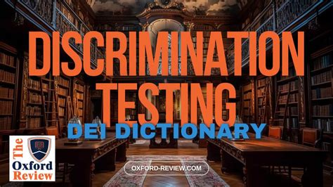 Discrimination Testing Definition And Explanation