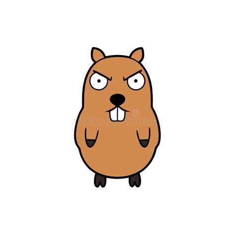 Capybara Angry Icon Vector Stock Vector Illustration Of Drawing