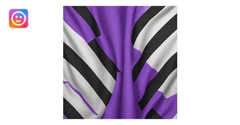 Asexual Flag Emoji Ai Emoji Generator