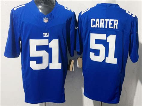 New York Giants 51 Abdul Carter Blue Vapor Fuse Limited Jersey
