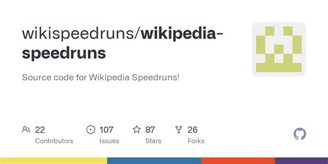 Github Wikispeedruns Wikipedia Speedruns Source Code For Wikipedia