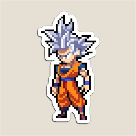 Goku Ultra Instinto Pixel Art Pixel Art Pixel Dragon Pixel
