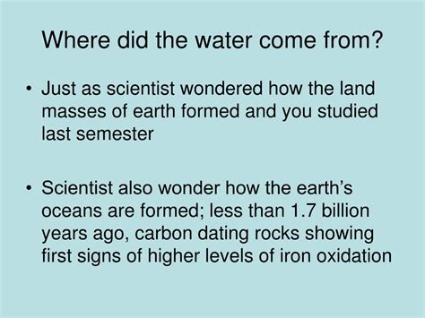 Ppt Ocean Origins Unraveling Earths Watery Tales Powerpoint
