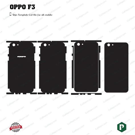 Oppo F Cut File Template Vector