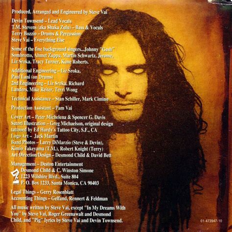 Car Tula Interior Frontal De Steve Vai Sex And Religion Portada