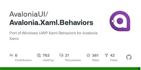 Github Avaloniauiavaloniaxamlbehaviors Port Of Windows Uwp Xaml Behaviors For Avalonia Xaml