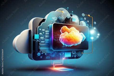 Cloud Computing Technology Concept Background Concept Of Network