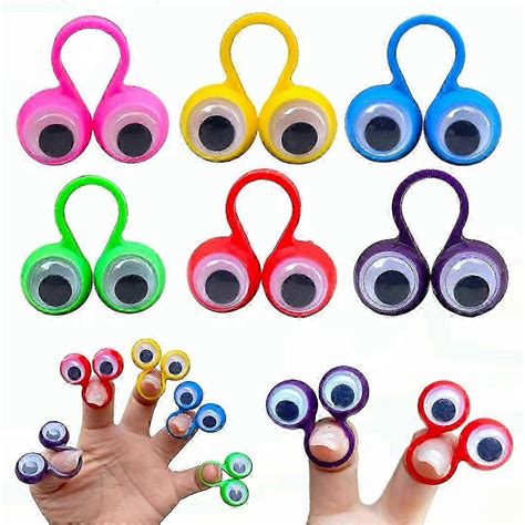 6 Pieces Puppet Finger Puppet Eye Finger Puppet Eye Monster Finger