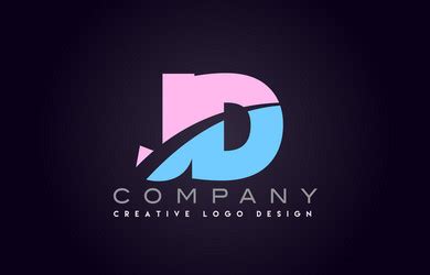 Hf Alphabet Letter Join Joined Logo Design Vector Image