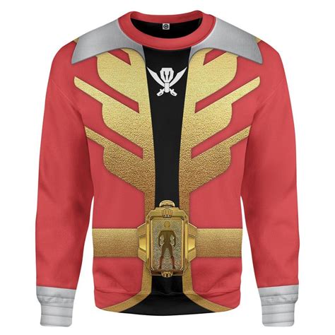 Power Rangers Megaforce Red Ranger Costume Hoodie Sweatshirt T Shirt