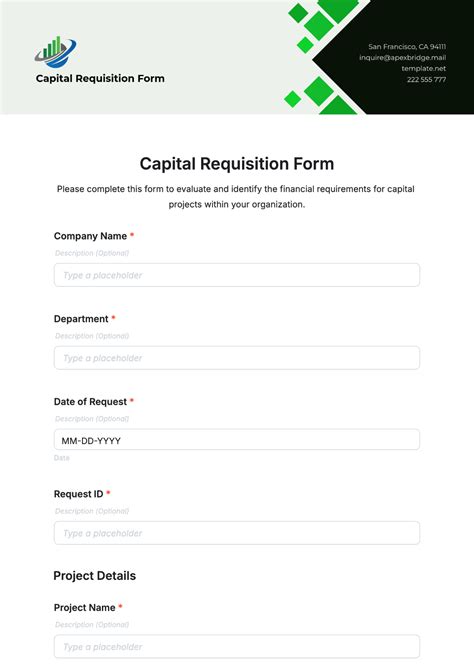 Free Financial Capital Expenditure Approval Form Template To Edit Online