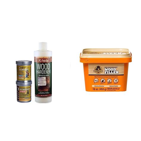 Pc Products Wood Repair Kit With Pc Woody Epoxy Paste 12 Oz And