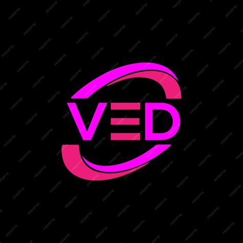 Premium Vector Ved Letter Initial Logo Design Template Vector