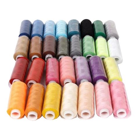 Diy 30 Spools Mixed Colors Polyester Embroidery Co Vicedeal