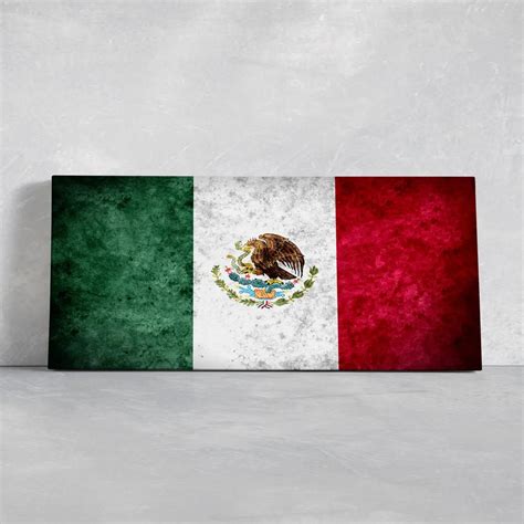 Mexican Flag Wall Art Large Canvas Print Art Print And Wall Painting