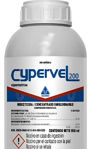 Cipermetrina 1 Litro Cypervel 200 Insecticida Amplio Espec Meses Sin