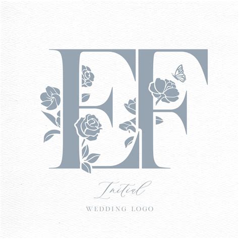 Premium Vector Ef Initial Wedding Logo Monogram