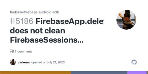Firebaseappdelete Does Not Clean Firebasesessions Callbacks · Issue