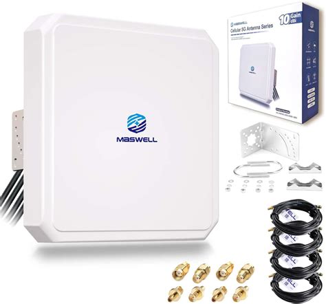 Maswell Cellular 5g Wifi6e 4x4 Mimo Panel Antenna 4g 3g And
