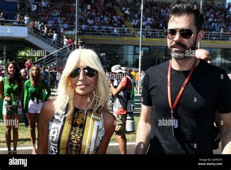 L To R Donatella Versace Ita Versace Vice President With Marc
