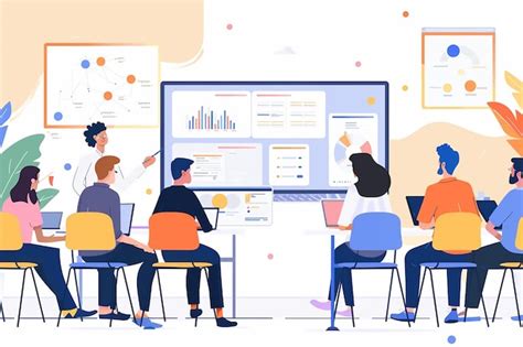 Premium Vector An Image Depicting A Training Session Or Workshop