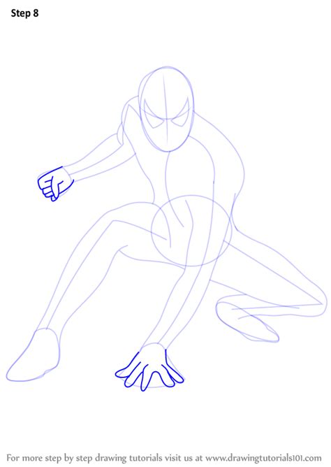 Learn How To Draw Spiderman Spiderman Step By Step Drawing Tutorials