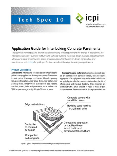 Tech Spec 10 Application Guide For Interlocking Concrete Pavements