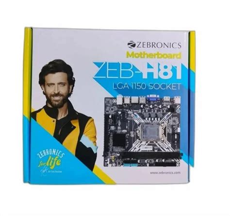 Zebronics H81 Lga 1150 Socket Motherboard At ₹ 1850 Piece Computer Motherboard In New Delhi