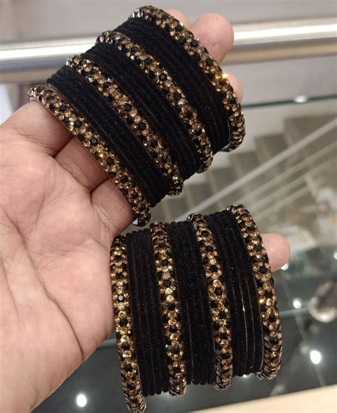 Black Bangles Set 💗 Bangle Set Black Bangle Bangles