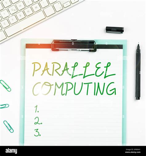 Conceptual Display Parallel Computing Business Concept Simultaneous