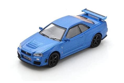 Schuco 452033700 Nissan Skyline Gt R R34 Nismo Z Tune Bleu Métallisé