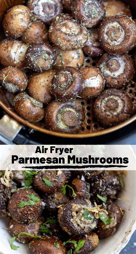 Air Fryer Parmesan Mushrooms ★ Tasty Air Fryer Recipes Recipe Air