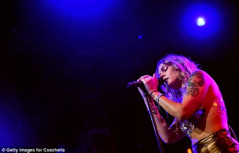 Tove Lo Flashes Her Breasts Again At Coachella Weekend Two Daily Mail