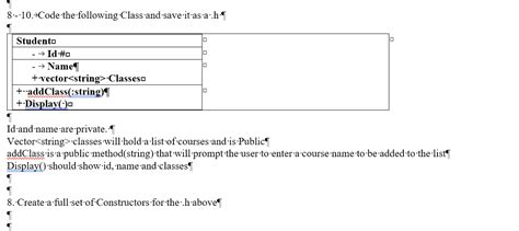 Solved 8⋅−10→ Code The ⋅ Following ⋅ Class And ⋅ Save ⋅ It