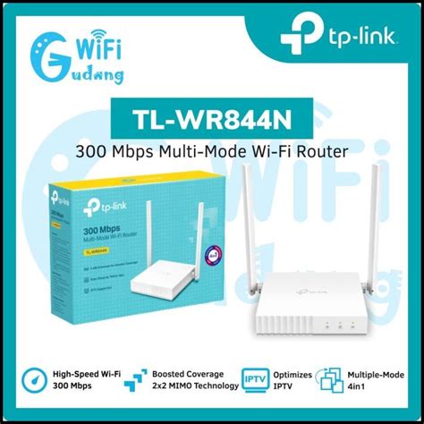 Jual Tp Link Tl Wr844n 300 Mbps Multi Mode Wi Fi Router 4 Port Lan Shopee Indonesia