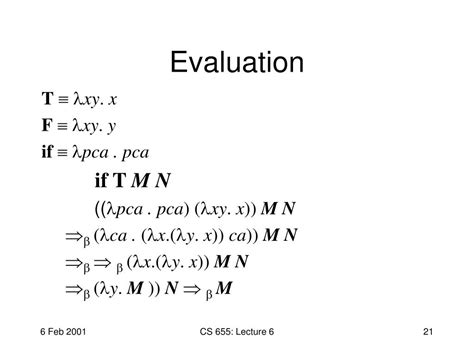 Ppt Exploring Lambda Calculus Complexity Evaluation And Reductions
