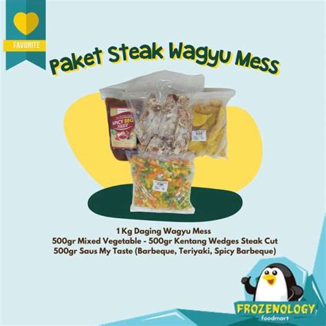 Jual Paket Steak Wagyu Mess Meltique Komplit Sayur Kentang Saus Ala Resto Pkt Wm Bpp Di Seller