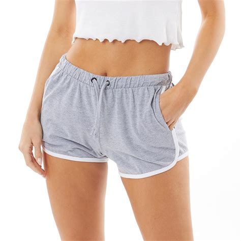 Buy Fluid Womens Runner Shorts Grey Marlwhite